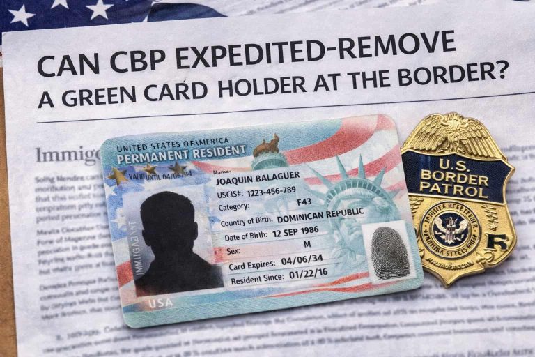 Green Card Abandonment by CBP: How to Protect Your LPR Status